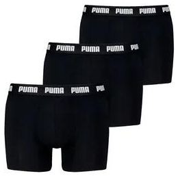 Boxershorts Puma "Boxershort Everyday Boxers 3P 3er Pack", Herren, Gr. XL, schwarz (schwarz, wei&szlig;), Obermaterial: 95% Baumwolle CO. 5% Elasthan EL., Unterhosen