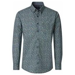 Langarmhemd Casamoda "Casamoda Freizeithemd Print", Herren, Gr. XXL, Normalgr&ouml;&szlig;en, blau, 100% Baumwolle, bedruckt, comfort fit, Hemden