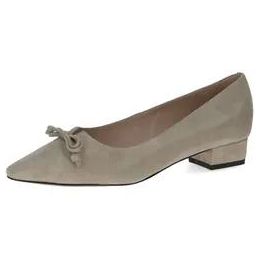 Pumps Peter Kaiser "Peter Kaiser Pumps Veloursleder", Damen, Gr. 37,5, taupe, Veloursleder, Schuhe Pumps