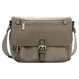 Umh&auml;ngetasche Tamaris "Umh&auml;ngetasche TAS Khiria", Damen, Gr. B/H/T: 24cm x 17cm x 11cm 0, gr&uuml;n (khaki 910), Polyester, Taschen Umh&auml;ngetasche