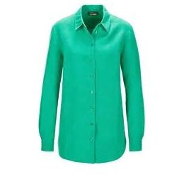 Langarmbluse GOLDNER "Bequeme Damen Businessbluse", Damen, Gr. 50, gr&uuml;n, Obermaterial: 100% Leinen LI., normal, Sonstiges, Blusen, Ohne