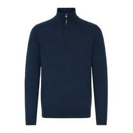 !Solid Troyer SOLID "Troyer SDAkanvis", Herren, Gr. L, blau (insignia blau), Obermaterial: 70% Baumwolle CO recyc.. 30% Polyester Pol. recyc.., Pullover Troyer