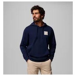 Kapuzensweatshirt Columbia "Columbia TrekTM Hoodie", Herren, Gr. S (46), collegiate navy, boxy brand, Sweatware, Obermaterial: 67% Baumwolle, 33% Polyester, Rippb&uuml;ndchen, Sweatshirts, f&uuml;r sportliche Aktivit&auml;ten, mit Kapuze und Kordelzug, mit Logodruck