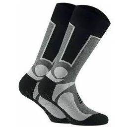 Kurzsocken Rohner SOCKS "Socken trekking 2-er pack 2er Pack", Herren, Gr. 39-42, grau, Obermaterial: 38% Baumwolle CO. 25% Wolle mw. 25% Polyacryl PAN. 10% Polyamid PA. 2% Elasthan EL., Socken
