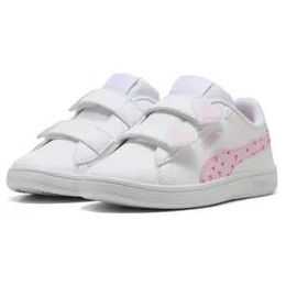 Sneaker Puma "Smash 3.0 Hearty Sneakers M&auml;dchen", Damen, Gr. 31, wei&szlig; pearl pink, Obermaterial: Textil, Synthetik. Futter: Textil. Innensohle: Textil. Laufsohle: Gummi, Schuhe Sneaker