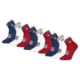 Kurzsocken NFL "Socken NFL SHIELD 9Pack Quarter Socks 9er Pack", Herren, Gr. 39-42, bunt (dunkelblau, wei&szlig;, rot), Obermaterial: 70% Baumwolle CO. 29% Polyester PES. 1% Elasthan EL., Socken