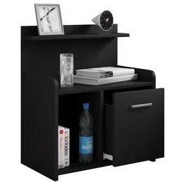 Nachttisch Vcm "XL Hoher Nachtschrank Nachttisch Schublade Nilasa", schwarz, Sideboards, Nachttisch