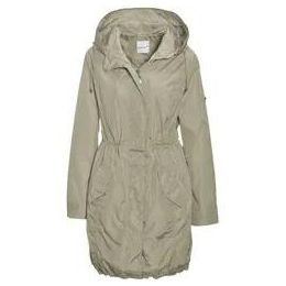 Kurzjacke GOLDNER "Trendiger leichter Regen Parka aus funktionalem Material", Damen, Gr. 46, beige (stein), Obermaterial: 100% Polyamid PA., normal, Sonstiges, Jacken Kurzjacke, Ohne