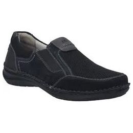 Slipper Josef Seibel "New Anvers 78, black-black", Herren, Gr. 44, schwarz (schwarz, schwarz), Obermaterial: 100% Rindsleder Leather cow., Schuhe Slipper