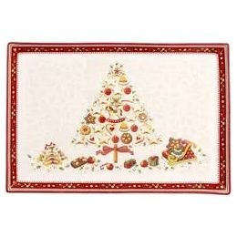 Villeroy & Boch Servierplatte VILLEROY & BOCH "Geb&auml;ckplatte Winter Bakery Delight 40 x 27,5 cm bunt", bunt, Porzellan, Servierplatten, Servierplatte