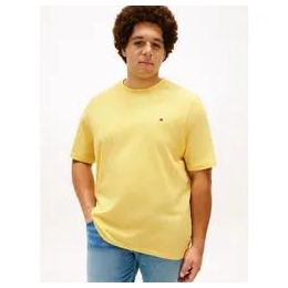 Tommy Hilfiger Big & Tall T-Shirt "BT-ESS SEASONAL REGULAR SOLID", Herren, Gr. 3XL, citronella, Single Jersey, Obermaterial: 100% Baumwolle, TOMMY HILFIGER BIG & TALL, regular fit normal, Rundhals, eingesetzt abgesteppte Kante, Shirts T-Shirt, Gro&szlig;e Gr&ouml;&szlig;en