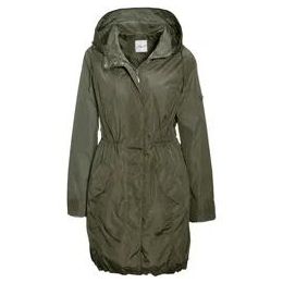Kurzjacke GOLDNER "Trendiger leichter Regen Parka aus funktionalem Material", Damen, Gr. 46, gr&uuml;n (oliv), Obermaterial: 100% Polyamid PA., normal, Sonstiges, Jacken Kurzjacke, Ohne