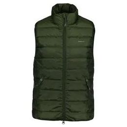 Steppweste Gant "Steppweste LIGHT DOWN VEST", Herren, Gr. XXL, gr&uuml;n, Obermaterial: 100% Polyester PES. Futter: 100% Polyester PES. 90% Daunen DOWN. 10% Federn FEATHER., Westen Steppweste