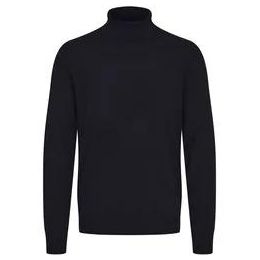 Strickfleece-Pullover Blend "Strickpullover BHBRUTON roll neck knit", Herren, Gr. M, schwarz, Obermaterial: 100% Polyester PES., Pullover