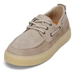 Marc O'Polo Bootsschuh MARC O'POLO "aus weichem Veloursleder", Herren, Gr. 42, light taupe, Obermaterial: 100% Leder (Rind), unifarben, Schuhe Bootsschuh