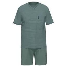 Schlafanzug Ammann "Schlafanzug kurz Men / Nightwear", Damen, Gr. 52, gr&uuml;n (north atlantic), Obermaterial: 100% Baumwolle CO., Homewear-Sets Schlafanzug
