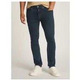 Tommy Hilfiger Tapered-fit-Jeans TOMMY JEANS "Austim Slim Tapered", Herren, Gr. 33, L&auml;nge 36, denim schwarz, Denim/Jeans, Obermaterial: 98% Baumwolle, 2% sonstige Fasern, slim fit lang, Jeans, mit Logostickereien