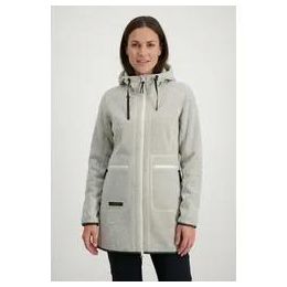 Fleecejacke Icepeak "AMES", Damen, Gr. M, powder, Obermaterial: 100% Polyester, Jacken Fleecejacke, sportlicher Stil, mit Kapuze und Kordelz&uuml;gen