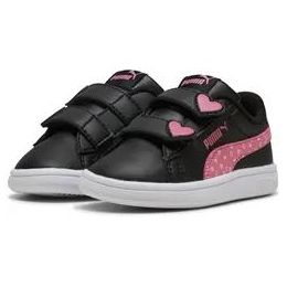 Sneaker Puma "Smash 3.0 Hearty Sneakers M&auml;dchen", Damen, Gr. 22, schwarz magic rose pink, Obermaterial: Textil, Synthetik. Futter: Textil. Innensohle: Textil. Laufsohle: Gummi, Schuhe Sneaker