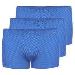 Retro Boxer Ammann "3er Pack Retro Short Day Modern / Cotton & More", Herren, Gr. 5, blau (saphir), Satin, Obermaterial: 57% Modal CMD. 35% Baumwolle CO. 8% Elasthan EL., Unterhosen