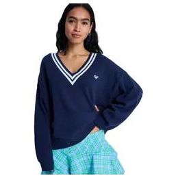 Sweatshirt Roxy "Surf School", Damen, Gr. M, blau, Obermaterial: 60% Walkfrottier, 40% Modacryl;, Sweatshirts Sweatshirt
