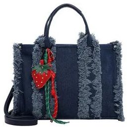 Shopper SURI FREY "Shopper SFY Kally", Damen, Gr. B/H/T: 34cm x 24cm x 14cm 0, blau (blau 500), Polyester, Taschen Shopper