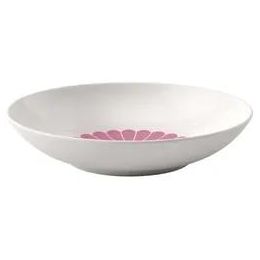 Villeroy & Boch Pastateller VILLEROY & BOCH "Pastaschale Fleur Couleur &oslash; 24 cm", pink (cassis), L:24cm, Speiseteller