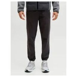 Jack & Jones Schlupfhose JACK & JONES "JPSTGORDON DYLAN JOGGER", Herren, Gr. M, N-Gr, schwarz, Web, Obermaterial: 98% Baumwolle, 2% Elasthan, unifarben, regular fit lang, Hosen Schlupfhose, Baumwollmischung, regular fit