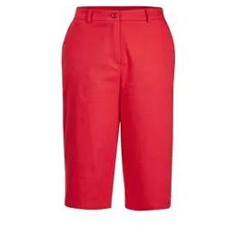 Stoffhose GOLDNER "Kurzgr&ouml;&szlig;e Komfortable Sommerhose CARLA", Damen, Gr. 23, K-Gr, rot, Obermaterial: 64% Baumwolle CO. 33% Polyester PES. 3% Elasthan EL., gerade, Hosen Stoffhose, angenehme Beinweite