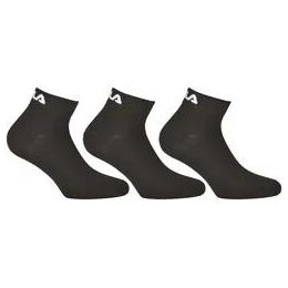 Sneakersocken Fila "Socken 3er Pack", Damen, Gr. 43-46, schwarz, Obermaterial: 75% Baumwolle CO. 23% Polyester PES. 2% Elasthan EL., Socken Sneakersocken