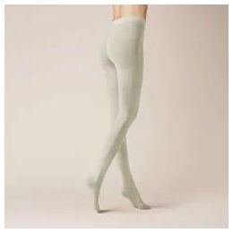 Strickstrumpfhose Kunert "Strumpfhose Winter Dreams - Plait", Damen, Gr. 42-44, grau (lichtgrau 0170), Obermaterial: 46% Baumwolle CO. 31% Wolle WO. 21% Polyamid PA. 2% Elasthan EL., Strumpfhosen
