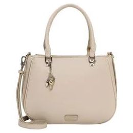Shopper Tamaris "Shopper TAS Katharina", Damen, Gr. B/H/T: 28cm x 22cm x 8cm 0, beige (beige 400), Polyurethan, Taschen Shopper