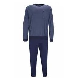 Schlafanzug Hajo "Pyjama", Herren, Gr. XXL, blau, Obermaterial: 100% Baumwolle CO., Homewear-Sets Schlafanzug