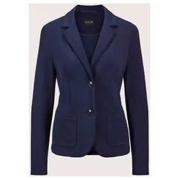 Madeleine Mode Jerseyblazer MADELEINE "Blazer Jersey-Blazer", Damen, Gr. 44, blau (nachtblau), Obermaterial: 50% Polyamid PA. 45% Viskose CV. 5% Elasthan EL., Modern, normal, Blazer