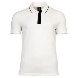 Giorgio Armani Poloshirt ARMANI EXCHANGE "Poloshirt POLO SHIRT", Herren, Gr. L, wei&szlig;, Obermaterial: 100% Baumwolle CO., Shirts