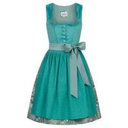 N&uuml;bler Dirndl N&Uuml;BLER "Dirndl midi Gina", Damen, Gr. 34, EURO, blau (petrol), Obermaterial: 100% Polyester PES., Kleider