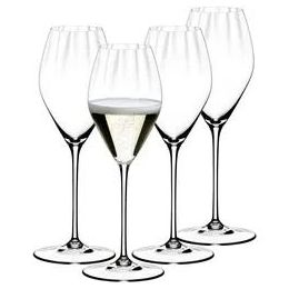 Champagnerglas "Champagnergl&auml;ser Performance 375 ml 4er Set transparent", bunt (transparent), Glas, RIEDEL THE WINE GLASS COMPANY, Trinkgef&auml;&szlig;e
