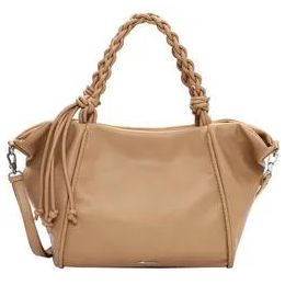 Shopper Tamaris "Shopper TAS Keona", Damen, Gr. B/H/T: 50cm x 28cm x 17cm 0, beige (sand 420), Polyurethan, Taschen Shopper