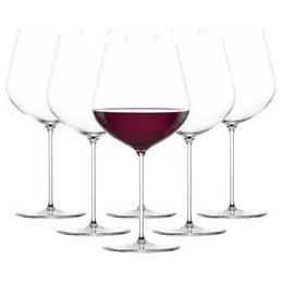 Schott Zwiesel Rotweinglas ZWIESEL GLAS "Burgunder Rotweingl&auml;ser VUELO 848 ml 6er Set transparent", bunt (transparent), B:11,5cm H:23,7cm &Oslash;:11,5cm, Glas, Trinkgef&auml;&szlig;e, Rotweinglas, Sp&uuml;lmaschinengeeignet