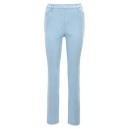 Schlupfhose GOLDNER "Leichte Baumwollschlupfhose MARTHA", Damen, Gr. 54, N-Gr, blau (hellblau), Obermaterial: 98% Baumwolle CO. 2% Elasthan EL., Casual, Hosen Schlupfhose, keine/nicht relevant