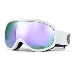Skibrille YEAZ "Ski- und Snowboard-Brille violett/weiss STEEZE", lila, Sportbrillen