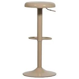 Barhocker Woood "ISAAC BARHOCKER METALL KUPFER", sand, B:39cm H:81cm T:39cm, Metall, Hocker, Barhocker, Der Woood Isaac Barstuhl bietet H&ouml;henverstellung und Fu&szlig;st&uuml;tze