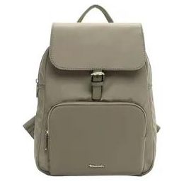 Rucksack Tamaris "Rucksack TAS Khiria", Damen, Gr. B/H/T: 26cm x 28cm x 9cm, gr&uuml;n (khaki 910), Polyester, Rucks&auml;cke Rucksack