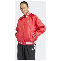 Bomberjacke Adidas SPORTSWEAR "STADIUM INSULATED", Damen, Gr. L, pure ruby, Obermaterial: 100% Polyester, Rundhals, Jacken Bomberjacke
