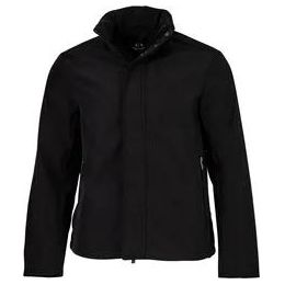 Giorgio Armani Windbreaker ARMANI EXCHANGE "&Uuml;bergangsjacke Blouson Jacket", Herren, Gr. XL, schwarz, Obermaterial: 100% Polyester PES., Jacken Windbreaker