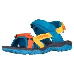 Sandale Trollkids "KIDS OSLOFJORD SANDAL", M&auml;dchen, Gr. 26, dynamic blau, bright orange, gelb, Synthetik, Schuhe Sandale