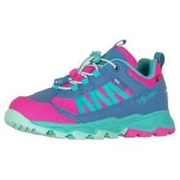 Outdoorschuh Trollkids "KIDS TRONFJELL HIKER LOW", Kinder, Gr. 38, light magenta, cornflower, aquamarine, morning dew, Synthetik, Schuhe Outdoorschuh, wasserdicht