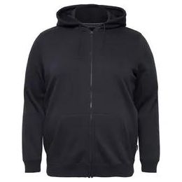 Kapuzensweatjacke Blend "Kapuzenfleecejacke BHDOWNTON FULLZIP", Herren, Gr. 5XL, schwarz, Obermaterial: 50% Baumwolle CO. 50% Polyester PES., Sweatjacken