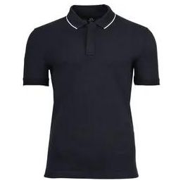 Giorgio Armani Poloshirt ARMANI EXCHANGE "Poloshirt POLO SHIRT", Herren, Gr. L, blau (dunkelblau), Obermaterial: 100% Baumwolle CO., Shirts