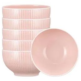 Tasse Seltmann Weiden "Caf&eacute; au lait Schalen Amina &oslash; 12,9 cm 6er Set", rosa (ros&eacute;), 6 tlg., Porzellan, Trinkgef&auml;&szlig;e, Tasse